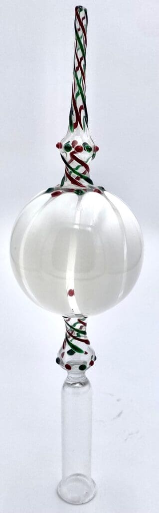 Blown Glass Christmas Tree Topper - German Glas Werks